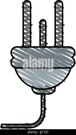 Green energy. Electric plug. Doodle Stock Vector Image & Art - Alamy