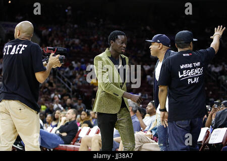 Comedian Michael Blackson attends Big 3 league Phiily,PA 7/16/17 Stock ...