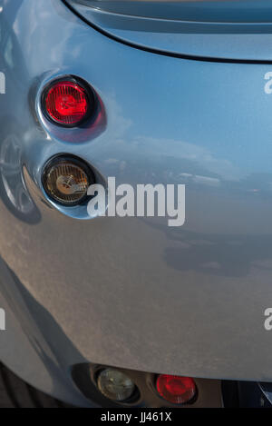 The rear brake lights of sports car Ferrari 599 GTB Fiorano F1, 2008 ...