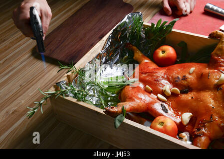 italian roast piglet Stock Photo - Alamy