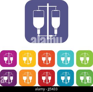 Intravenous infusion icons set Stock Vector Image & Art - Alamy