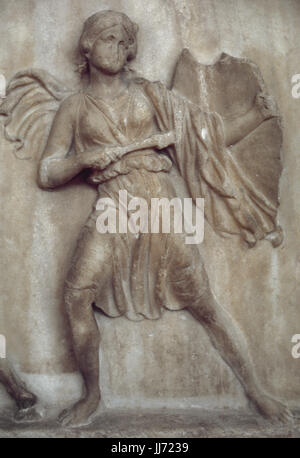 Relief of amazonomachy from athens, school of bryaxis or timotheos ...