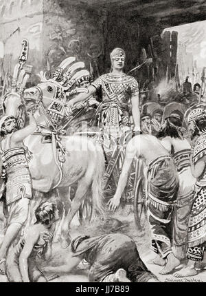 Wahibre Psamtik I, aka Psammeticus or Psammetichus, 664-610 BC. King of ...