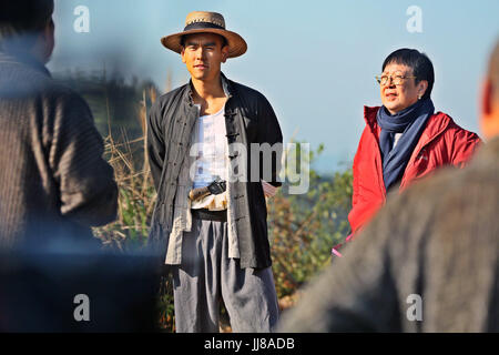 (From left) Hong Kong director Soi Cheang Pou-soi, actor Him Law or Law ...