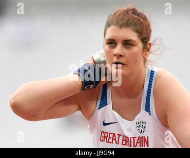 Sabrina Fortune during the Women's Shot Put on day two of the Microplus ...
