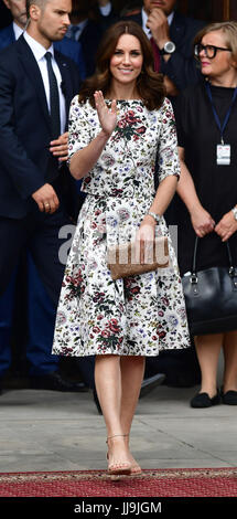 The Duchess of Cambridge visits the Dlugi Targ market in Gdansk on the ...