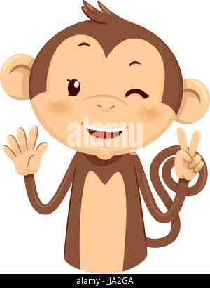 number seven cartoon character Stock Photo - Alamy