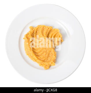 Delicious mashed peas. Isolated on a white background Stock Photo - Alamy