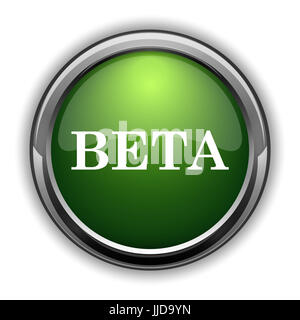 Beta icon. Internet button on white background Stock Photo - Alamy