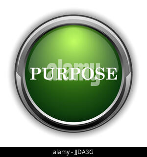 Purpose icon. Purpose website button on white background Stock Photo ...