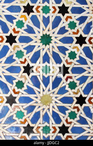 Traditional patterns of an andalusian Azulejo. Granada, Spain Stock ...