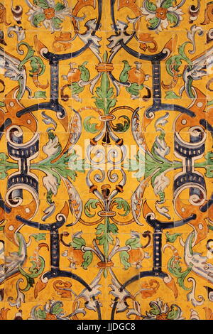 Traditional patterns of an andalusian Azulejo. Granada, Spain Stock ...
