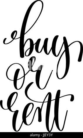 rent lettering design Stock Vector Image & Art - Alamy