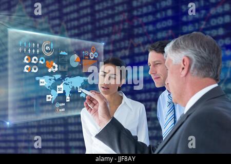 Digital composite of multiple models interface Stock Photo - Alamy
