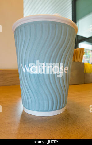 Waitrose take away coffee cups Stock Photo - Alamy