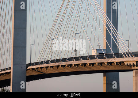 The Cable Bridge, officially called the Ed Hendler Bridge, spans the ...