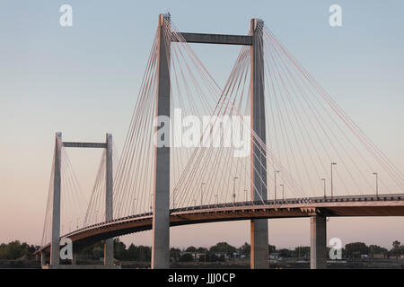 The Cable Bridge, officially called the Ed Hendler Bridge, spans the ...