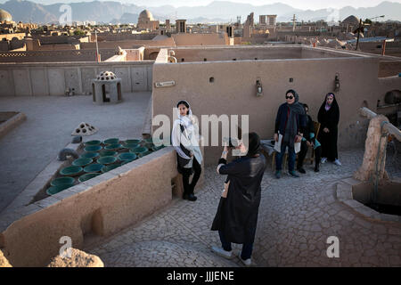 Yazd, Iran. 20th Jul, 2017. People visit the historical city of Yazd in ...