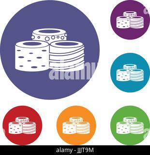 Tasty Turkish delight icons set vector color Stock Vector Image & Art ...