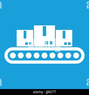 Belt conveyor with load icon, simple style Stock Vector Image & Art - Alamy