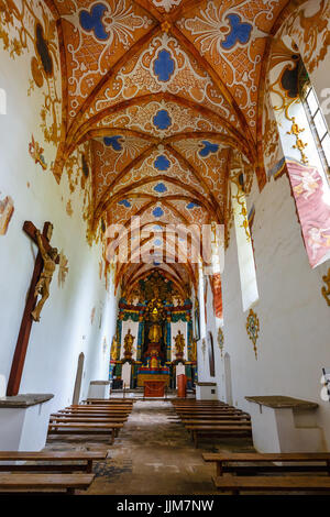 Slovakia, Red Monastery, May 21, 2017: Interior of famous Red Monastery ...