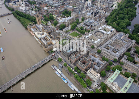 An aerial view of the Foreign Office and HMRC on Whitehall Stock Photo ...