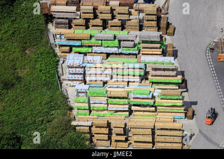 Building materials stored at a construction site Stock Photo - Alamy