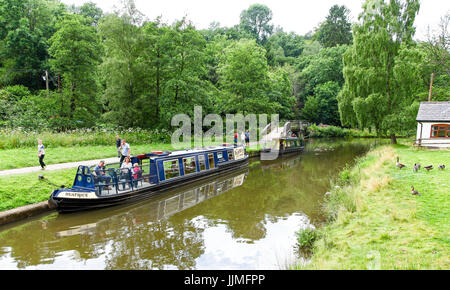 The Beatrice Charity narrowboat or barge or canal boat on the Caldon ...