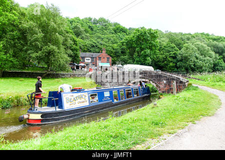 The Beatrice Charity narrowboat or barge or canal boat on the Caldon ...