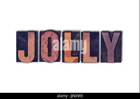 The word JOLLY concept written in colorful abstract typography. Vector ...