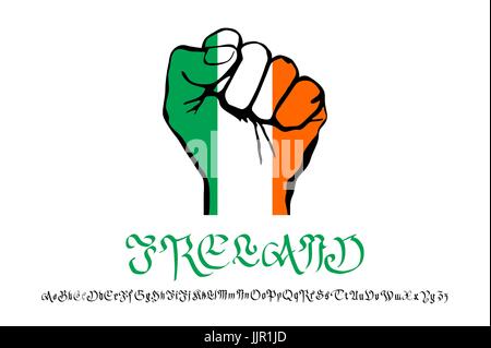 Dublin. Hand-lettering calligraphy. Hand drawn brush calligraphy Stock ...