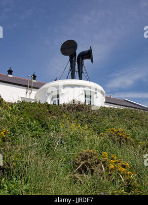 Fog horns Lizard Lighthouse Cornwall Stock Photo - Alamy