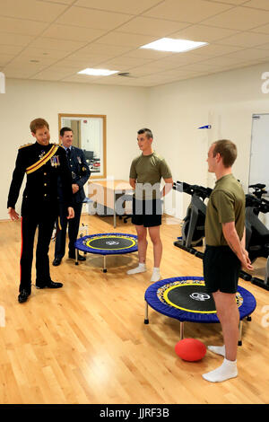 Prince Harry meets patients as he officially opens the Aidan MacCarthy ...