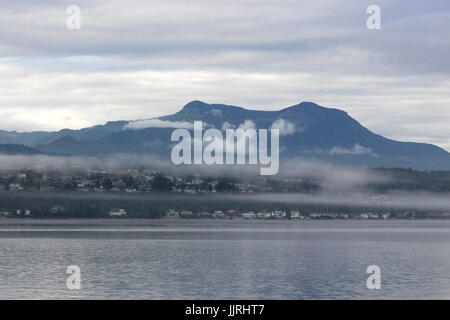 Port McNeill Vancouver Island Canada shown on a road map or Geography ...