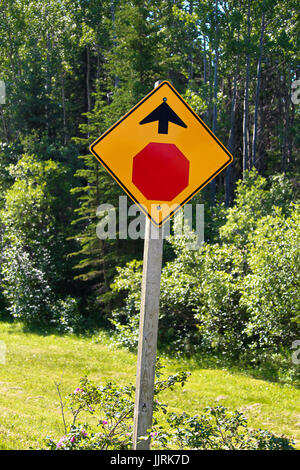 stop sign with trees in the background and some sky collins ave Stock ...