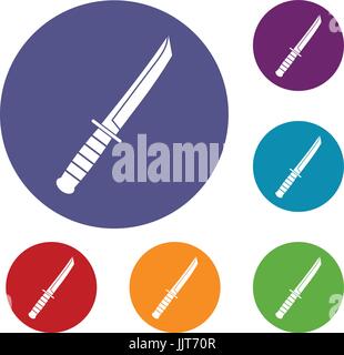 Little knife icons set vector color Stock Vector Image & Art - Alamy