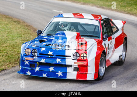 1986 Opel Manta 400 "Stars & Stripes" with driver David Tetley at the ...