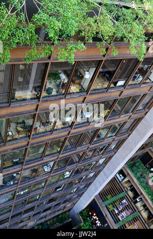 Inside the Ford Foundation Building in New York, NY, USA Stock Photo ...