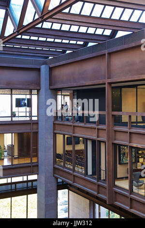 Inside the Ford Foundation Building in New York, NY, USA Stock Photo ...