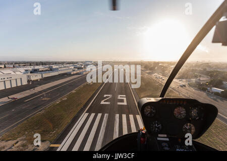 Hawthorne, California, USA - July 10, 2017: Aerial view of the SPACEX ...