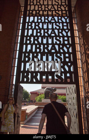 The British Library courtyard Euston Road British Isles Center European ...