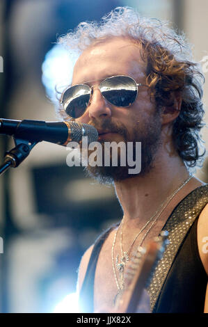 Matthew Houck of Phosphorescent performing live on stage as part of the ...