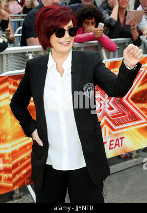 Sharon Osbourne judge on The X Factor pictured with her team Cassie ...