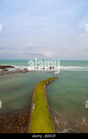 Empty Santander waterfront promenade, Cantabria, Spain Stock Photo - Alamy