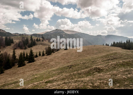 Springtime Velka Fatra mountain bellow Nizne Siprunske sedlo mountain ...