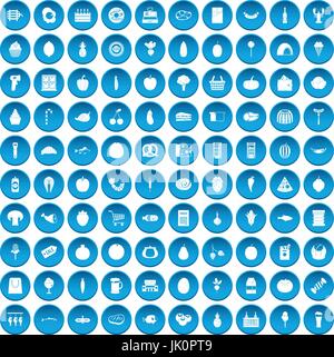 100 grocery shopping icons set, isometric 3d style Stock Vector Image ...
