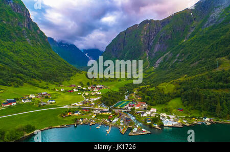 Sundal village. Norway Stock Photo - Alamy