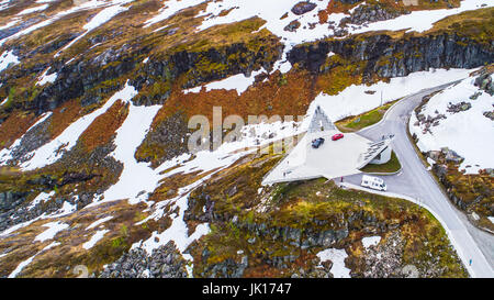 Gaularfjellet viewpoint. Gaular, Norway Stock Photo - Alamy