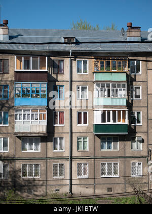 Soviet era housing, block of flats in Vilnius, Lithuania Stock Photo ...