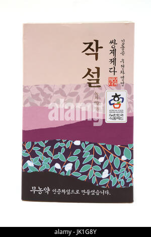 Korean Green Tea Jakseol packaging Stock Photo - Alamy